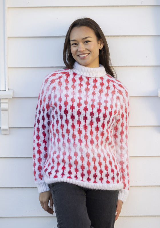 "Livea" Genser - Viking Design 2526-5A Kit - XS-XXL - Viking Alpaca Bris & bris multi, fra ...